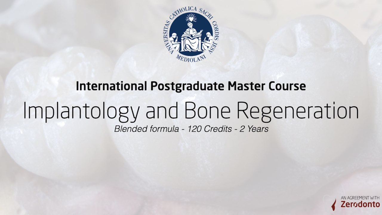 Postgraduate Master in Implantology and Bone Regeneration - BLENDED ...