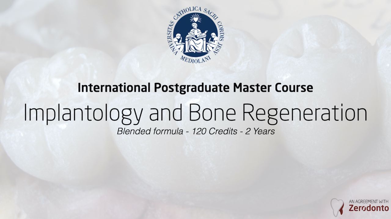 Master course in Implantology and Bone Regeneration | Zerodonto Academy